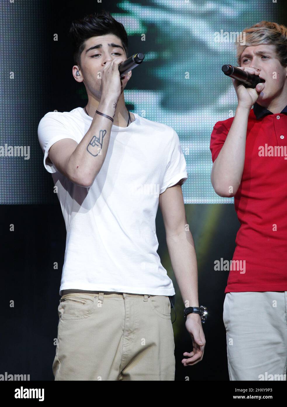 Zayn Malik of One Direction performing live in concert at the Gibson ...