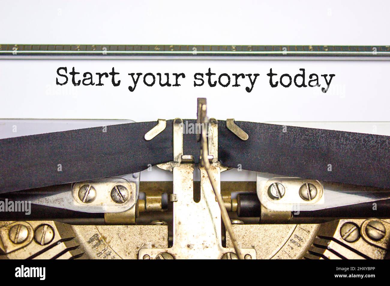 Start your story today symbol. Concept words Start your story today ...
