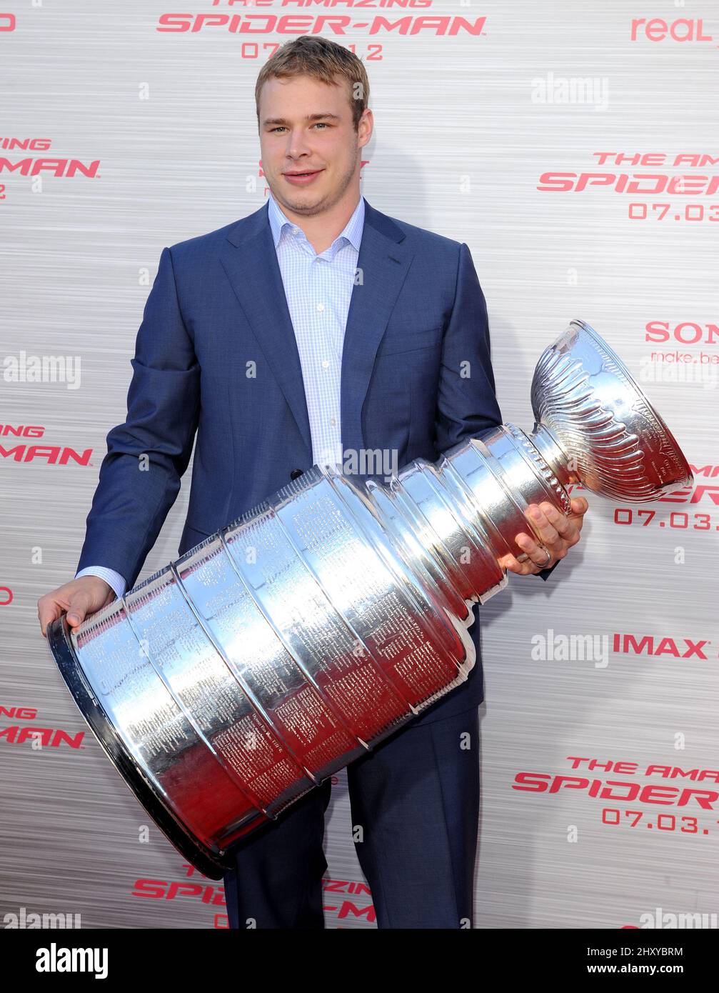 Dustin Brown attends the world premiere of 'The Amazing Spider-Man' at ...