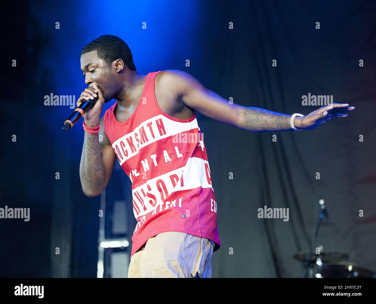 Meek Mill performs live during the 2012 Club Paradise Tour at the Time ...