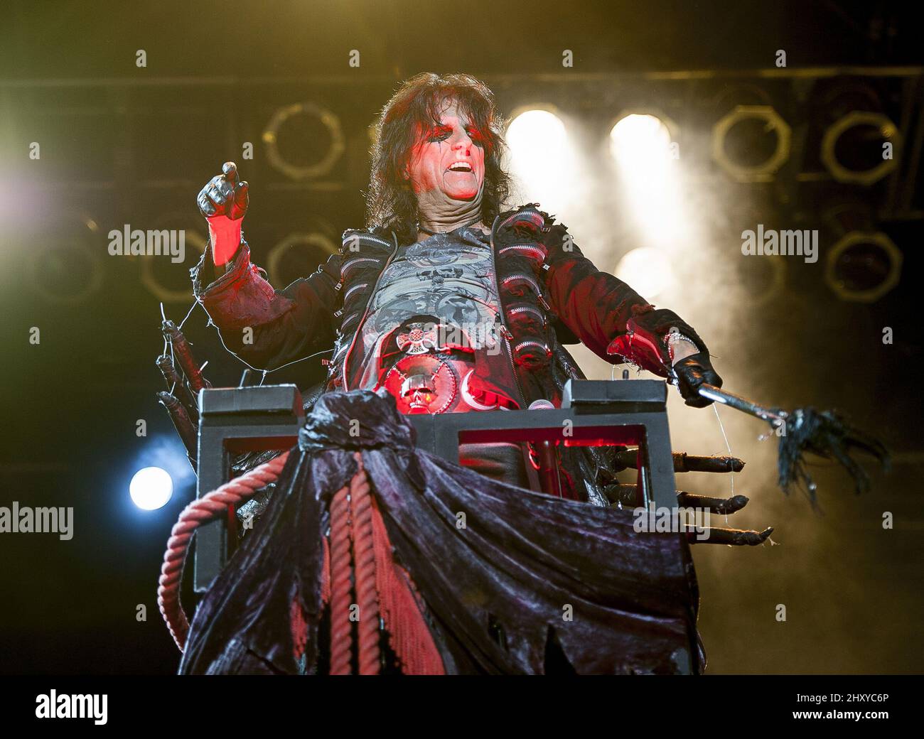 Alice Cooper performs live during his 2012 tour at the Raleigh ...