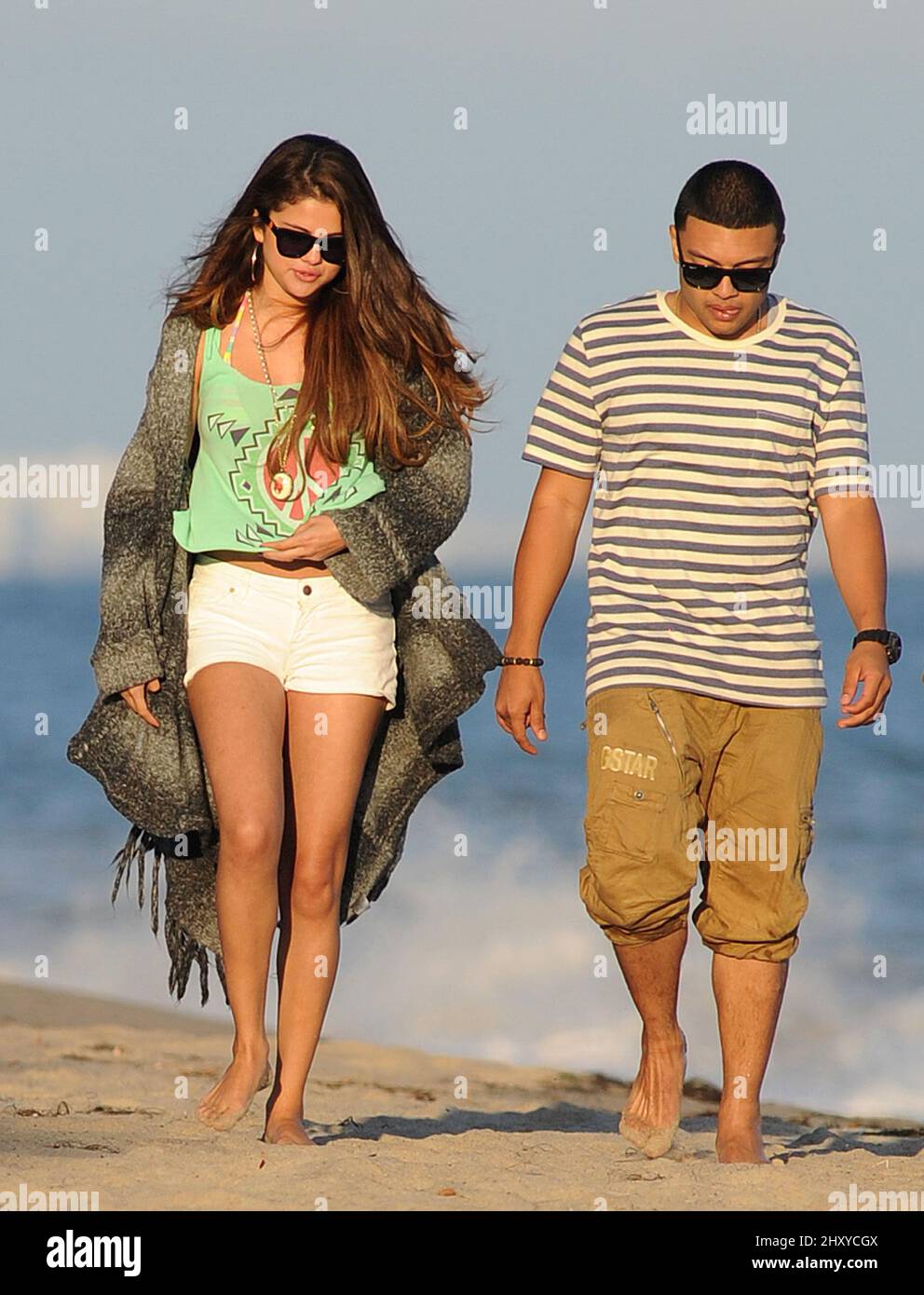Selena Gomez Shorts Beach