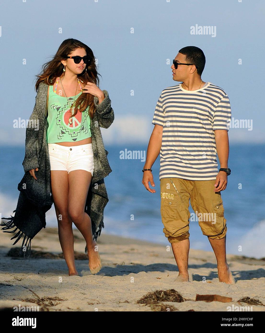 Selena Gomez Shorts Beach