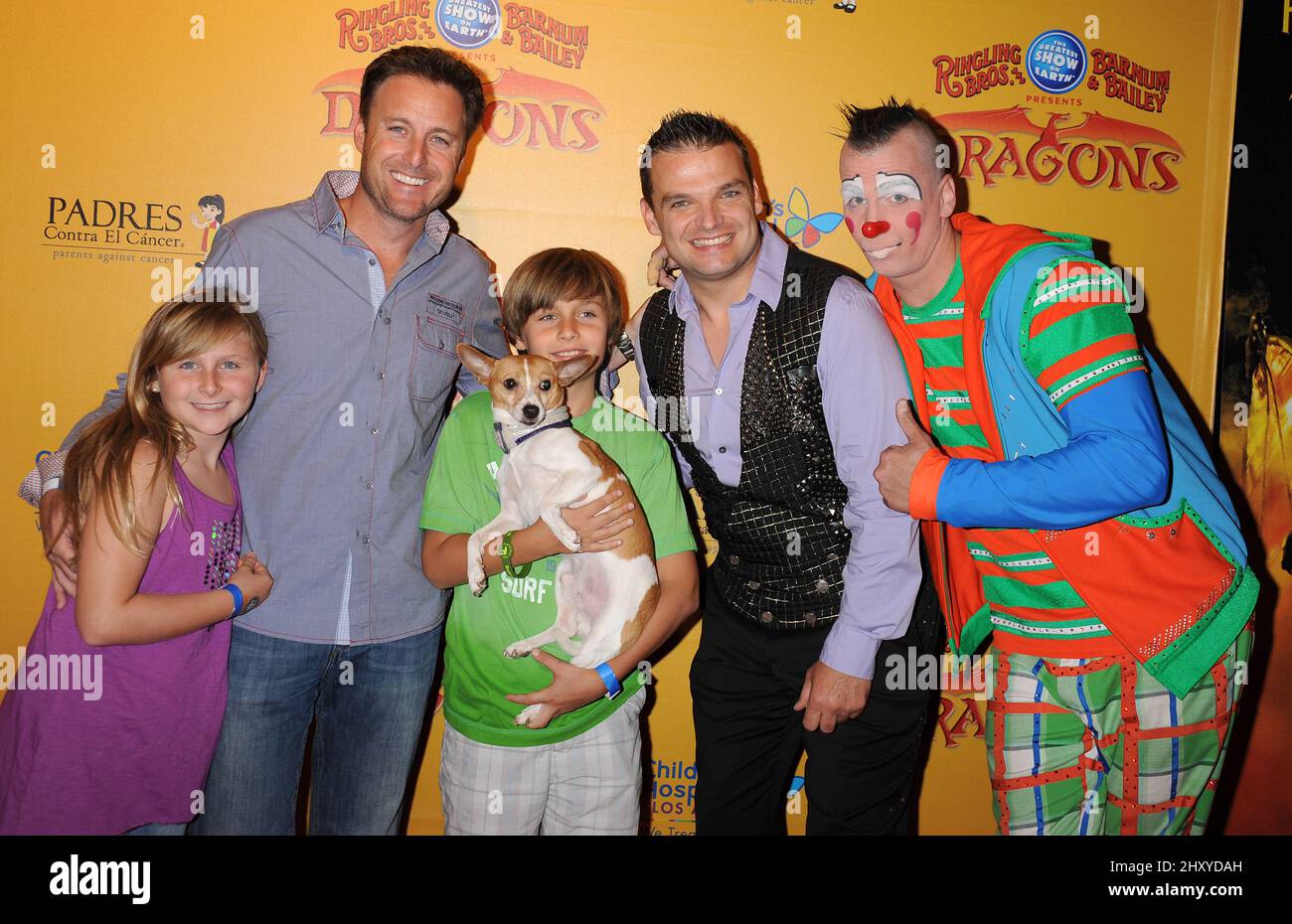 Chris Harrison, son Joshua and daughter Taylor attends the premiere of ...