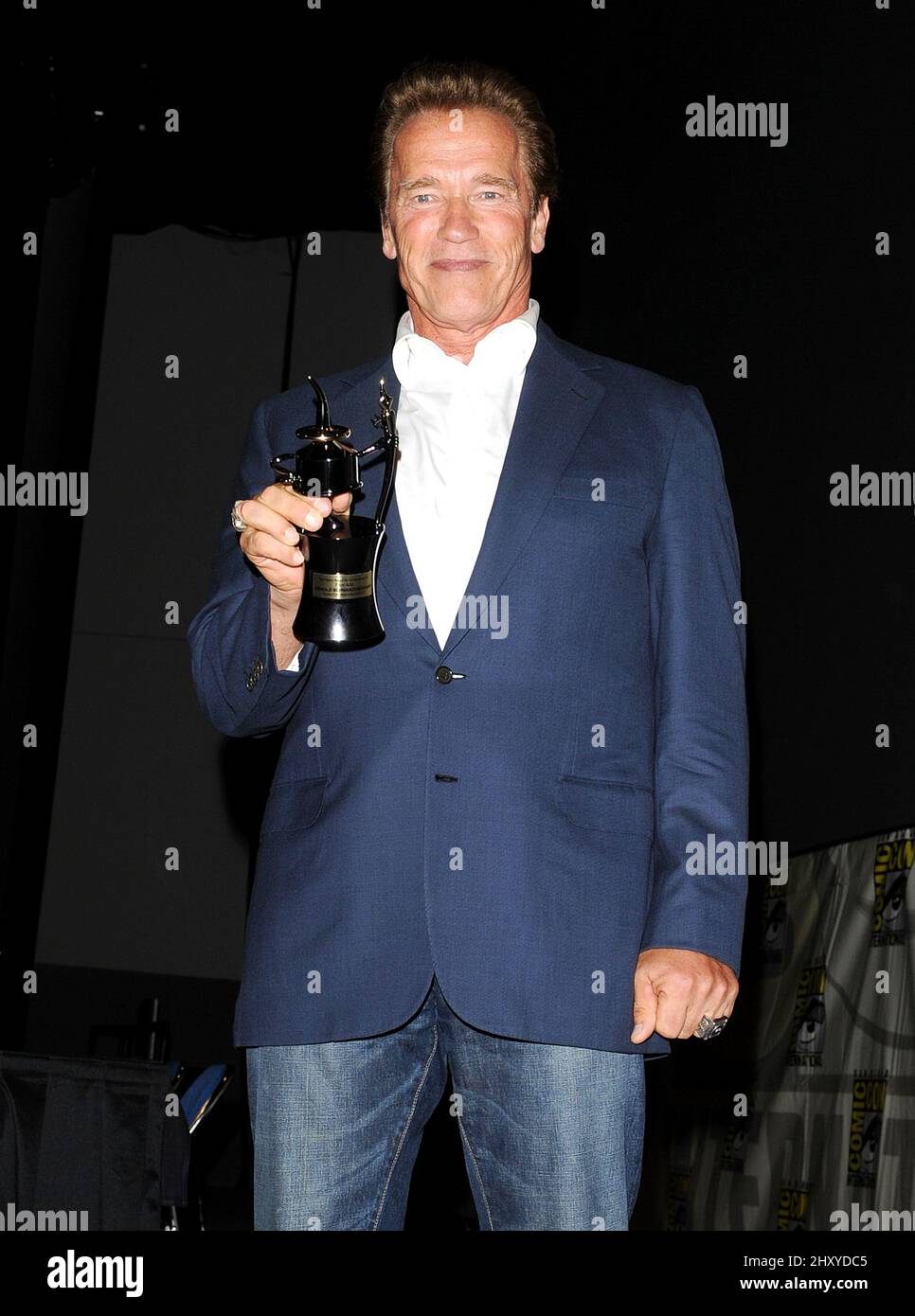 Arnold Schwarzenegger, wins "Ink Pot" awards attends day one of Comic ...