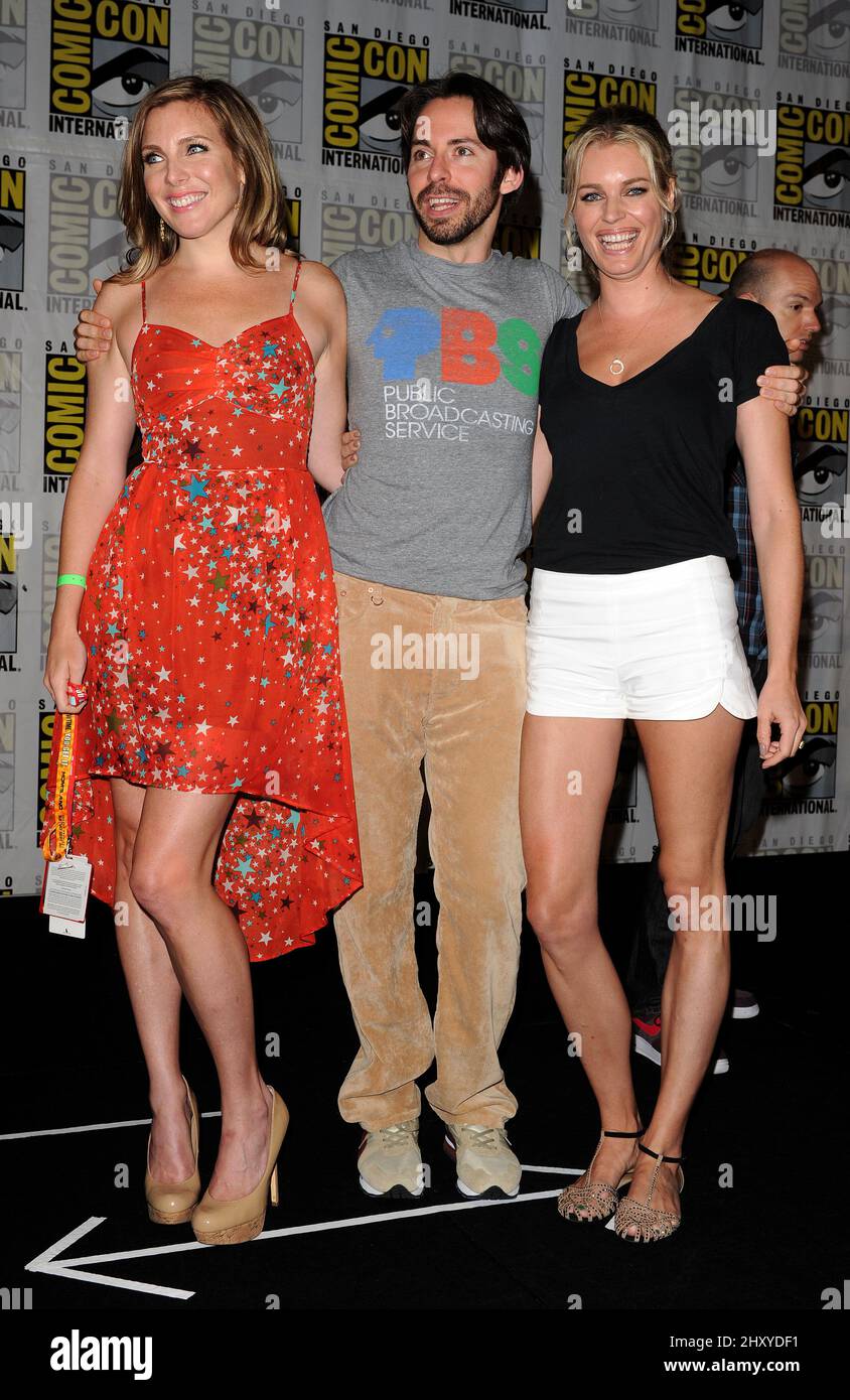 July 13, 2012 San Diego, Ca. June Diane Raphael and Rebecca Romijn 2012 Comic Con - Day 2 "NTSF ...