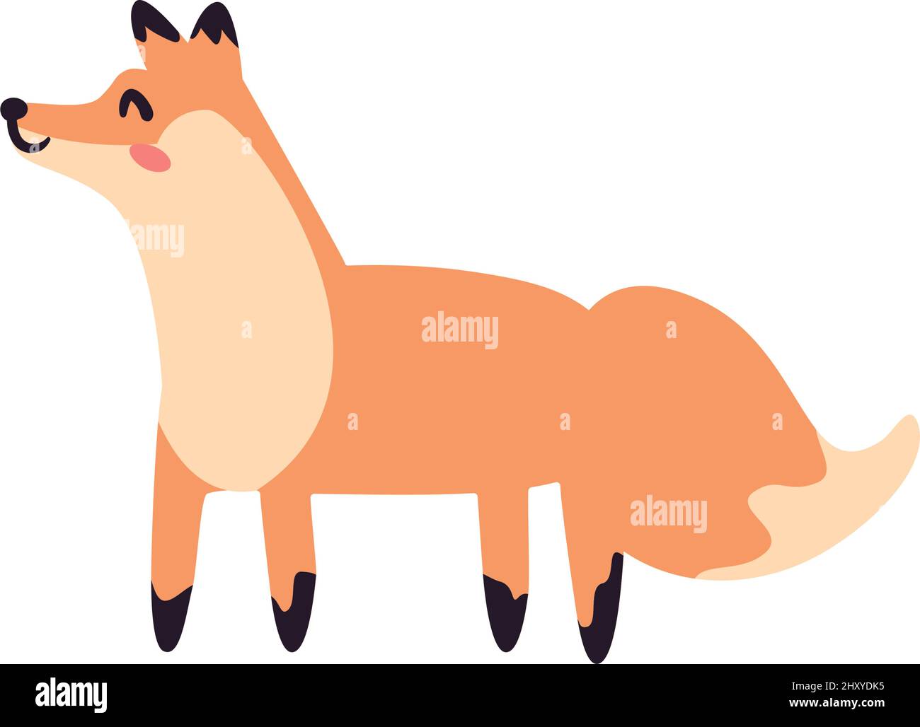 red fox doodle Stock Vector Image & Art - Alamy