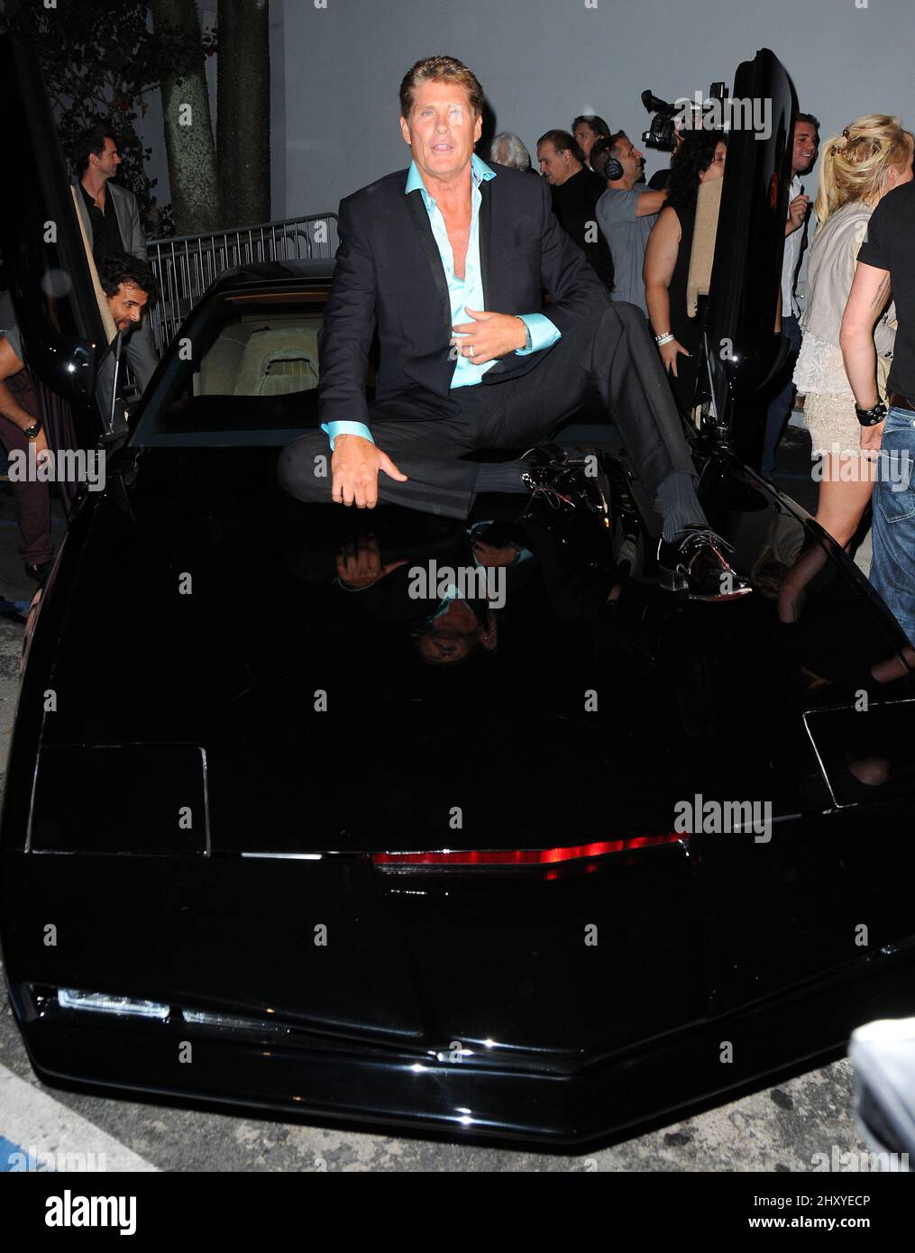 David hasselhoff celebrates his 60th birthday hi-res stock photography ...