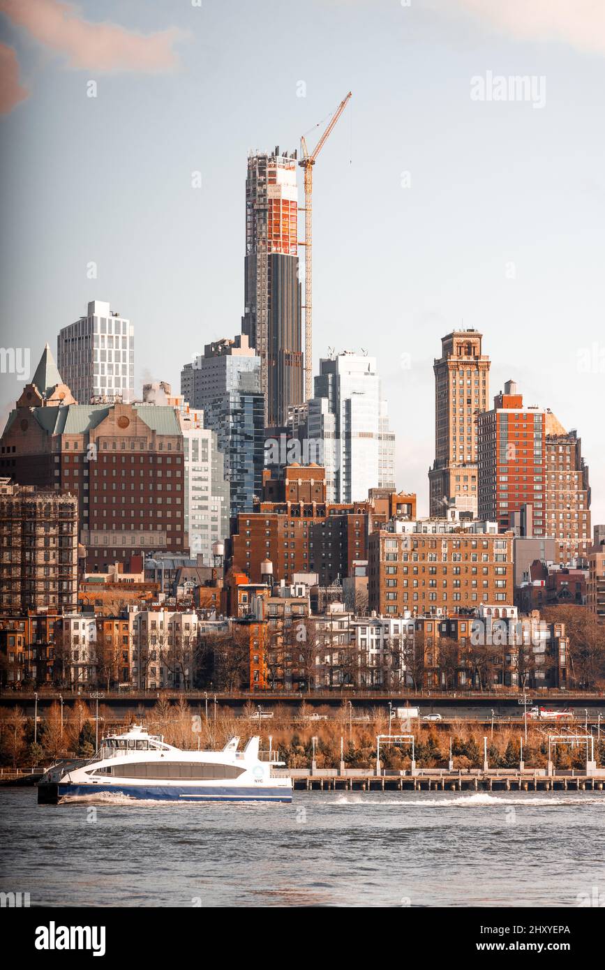 View of the thinnest skyscraper in the world Steinway Tower Stock Photo ...