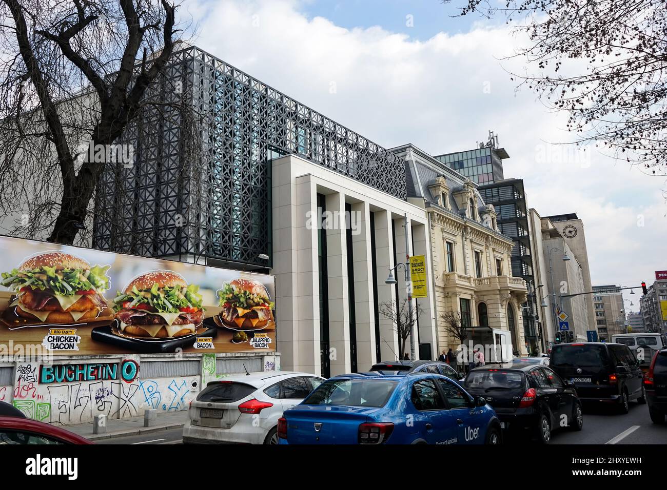 Bucharest, Romania - March 14, 2022: The old Cesianu House, former ...