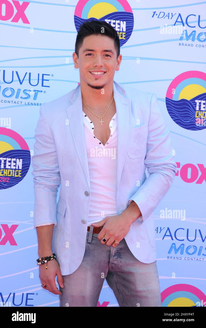 Stefano Langone at the 2012 Teen Choice Awards held at the Gibson ...