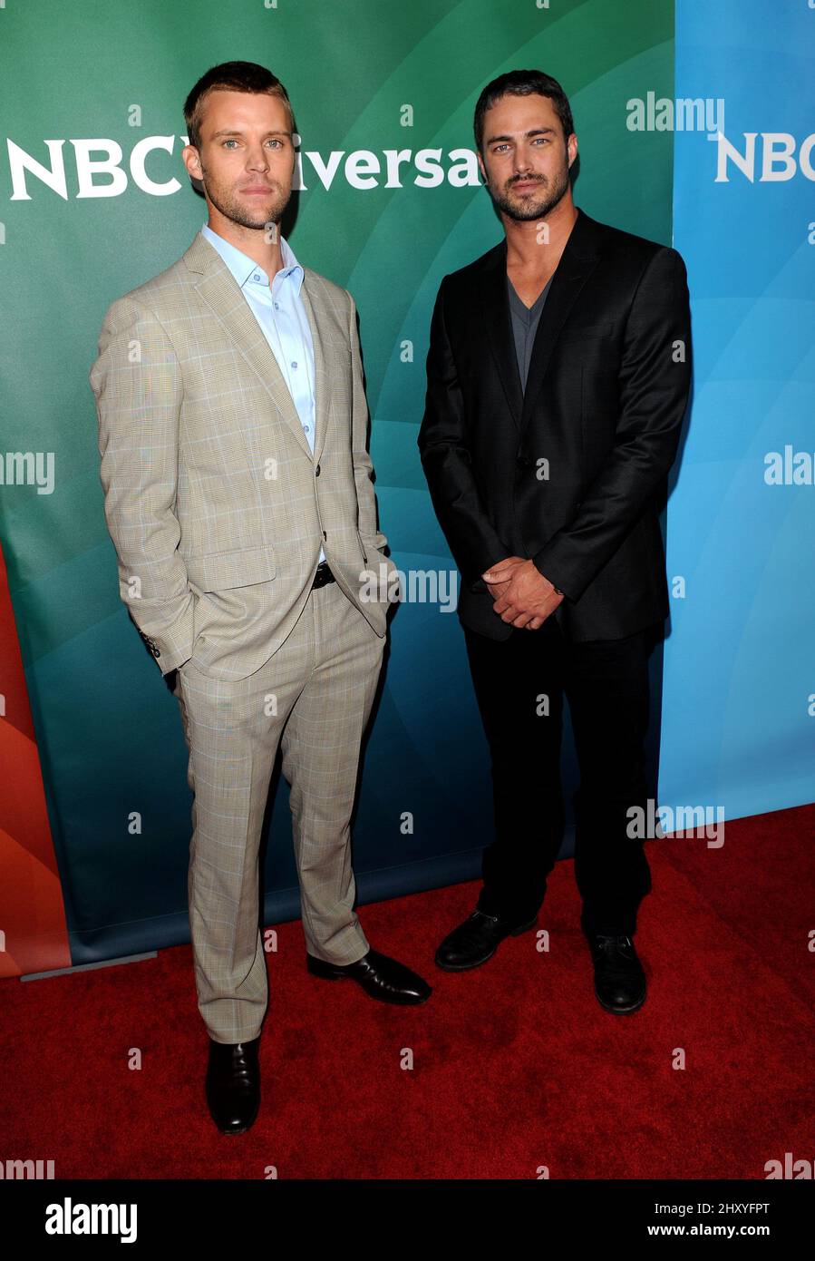 Jesse Spencer and Taylor Kinney attending the 2012 NBCUniversal Summer ...