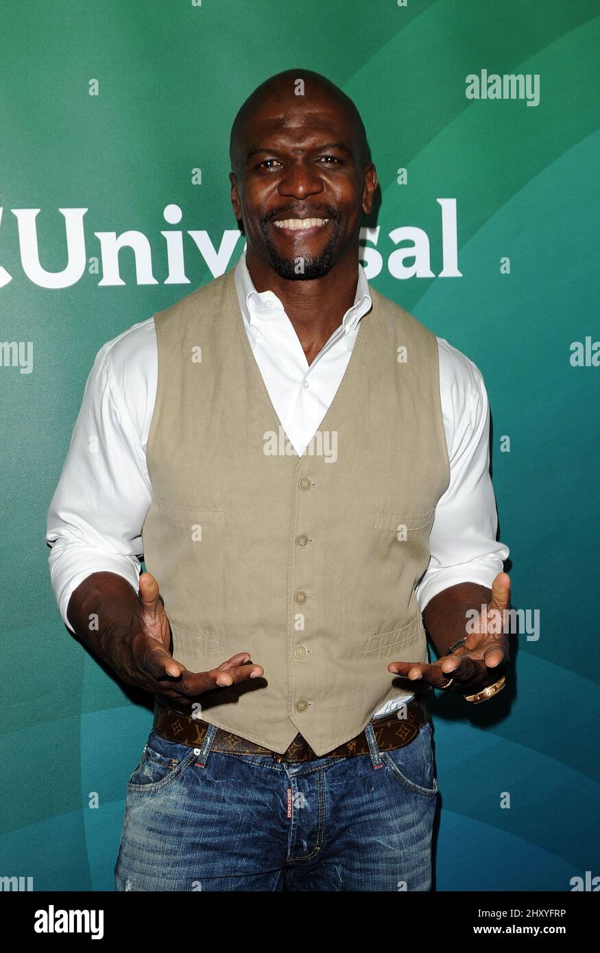 Terry Crews attending the 2012 NBCUniversal Summer TCA Press Tour held ...