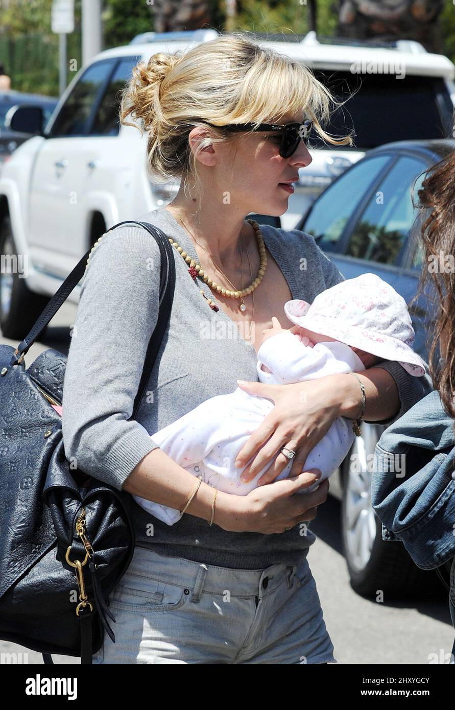 Elsa Pataky and daughter India are seen out and about in Santa Monica ...