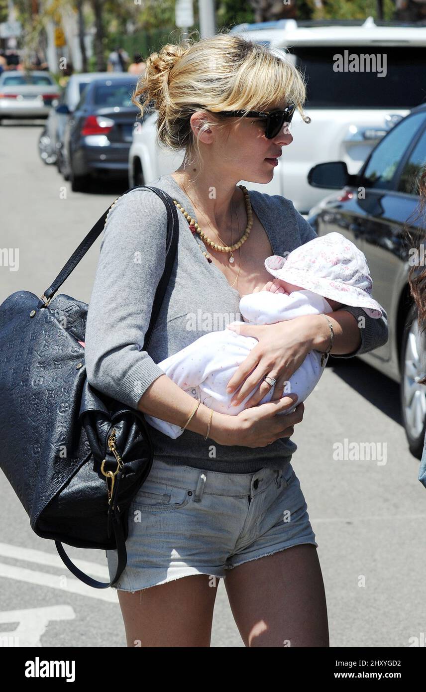 Elsa Pataky and daughter India are seen out and about in Santa Monica ...