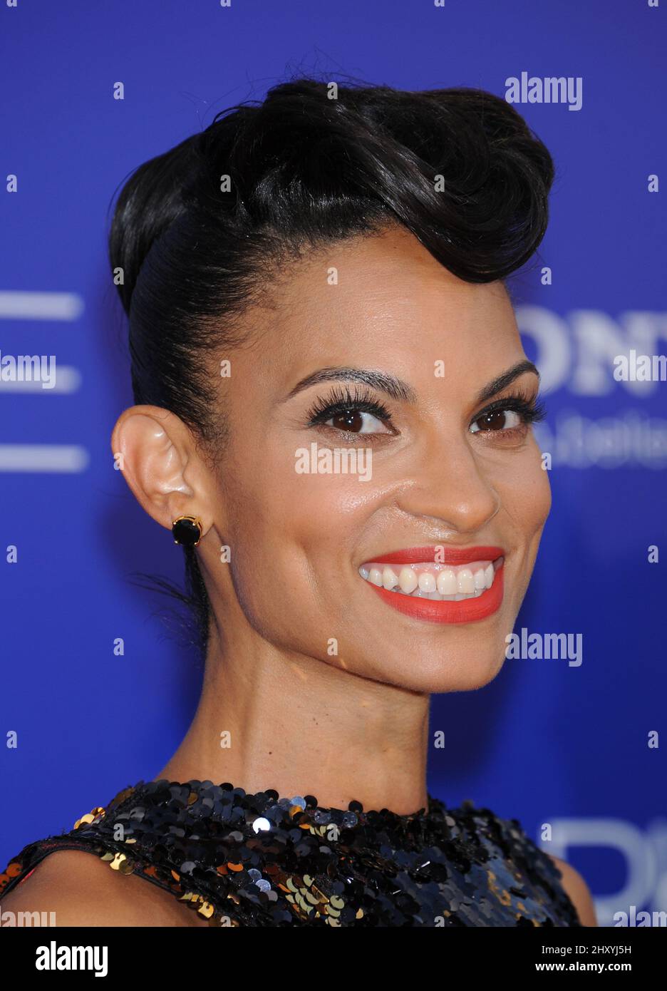 Goapele Mohlabane attends the "Sparkle" World Premiere held at Grauman ...