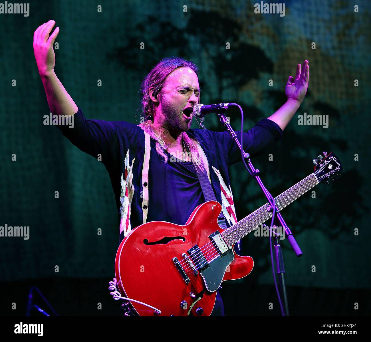 Chad Wolf, Carolina Liar performing live in concert at the Bethel Woods ...