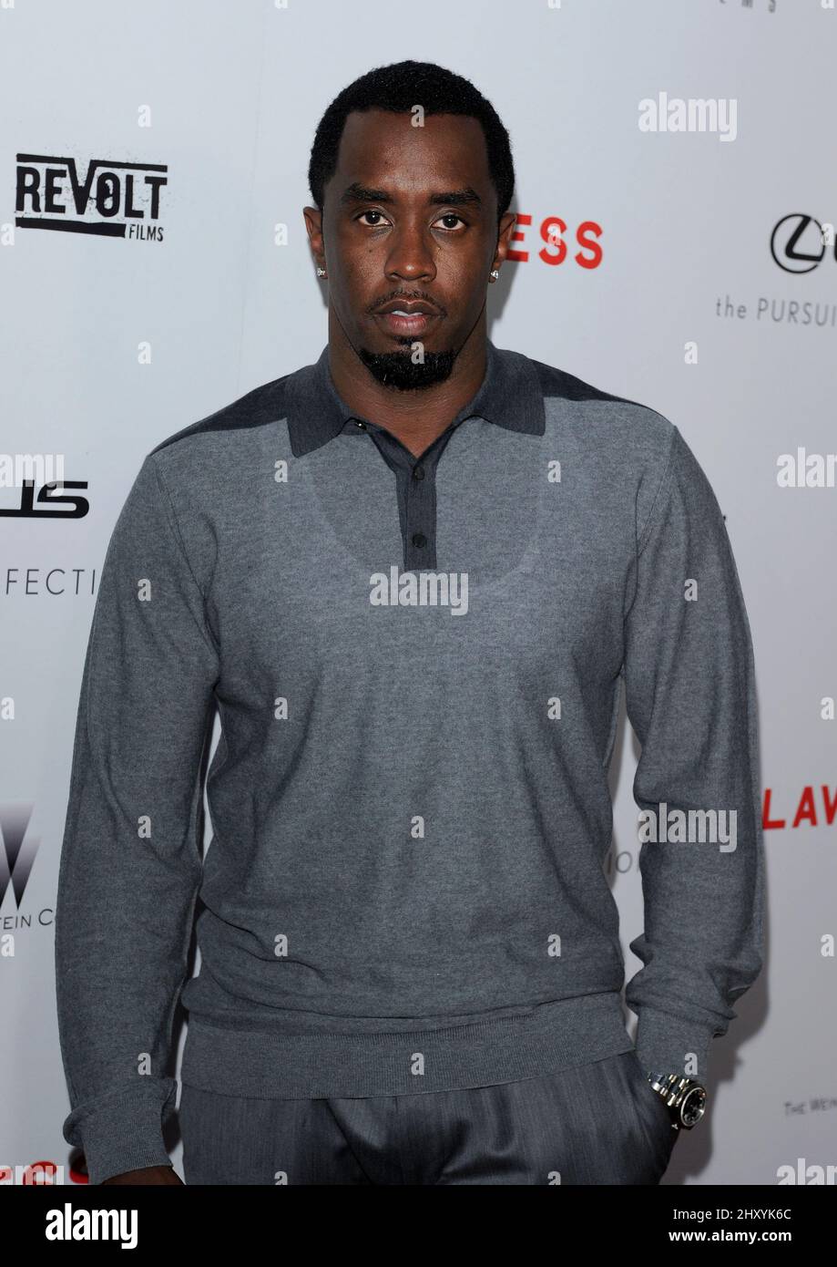 Sean Combs attends the "Lawless" premiere held at the ArcLight, Los ...