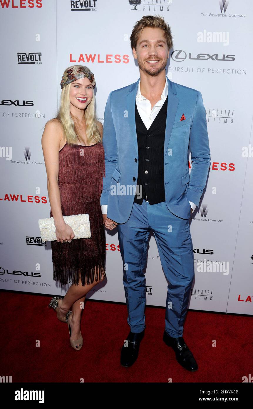 Chad Michael Murray and Kenzie Dalton attends the "Lawless" premiere ...