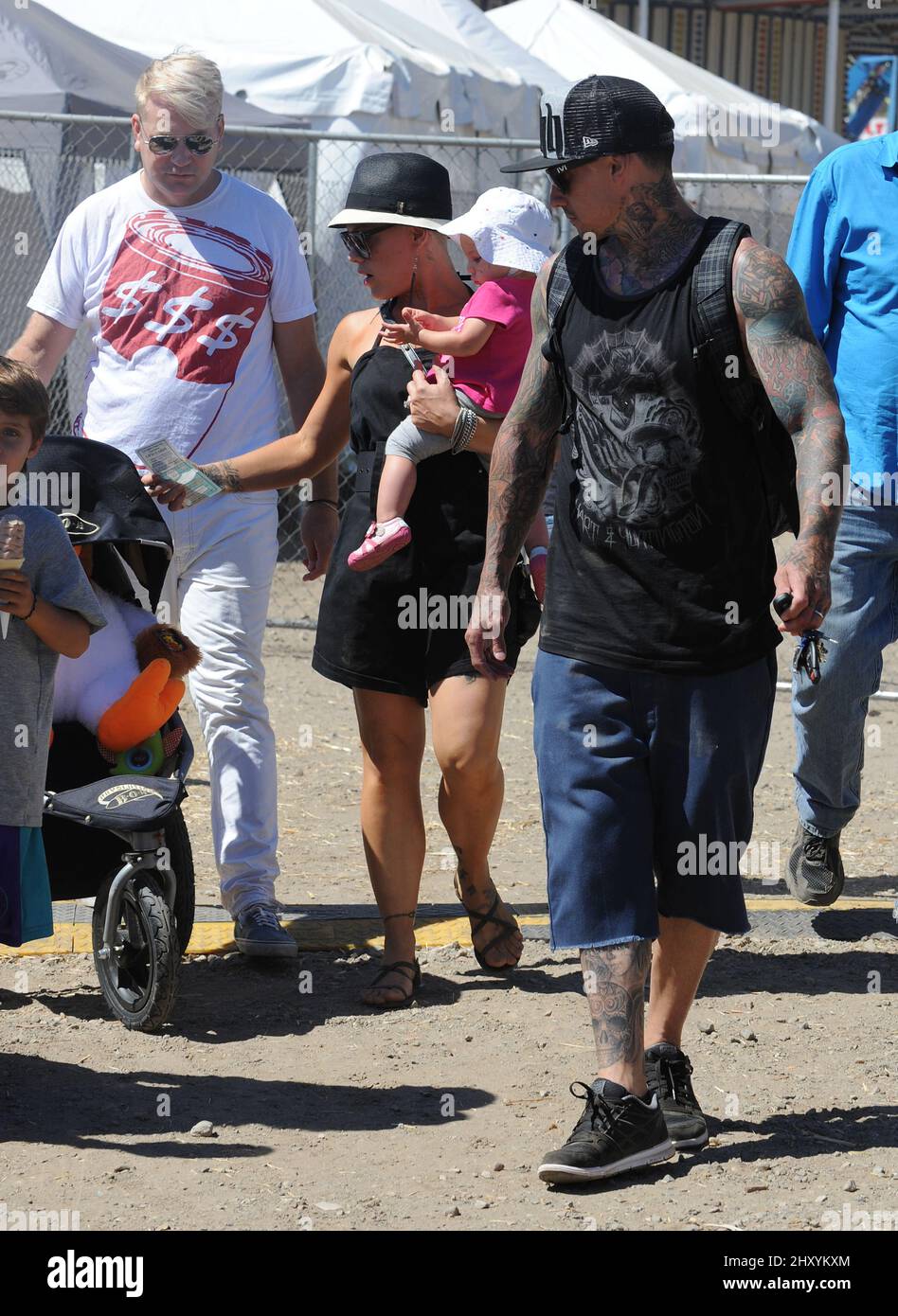 Pink, Cary Hart and Willow Hart attending the 31st Annual Malibu ...