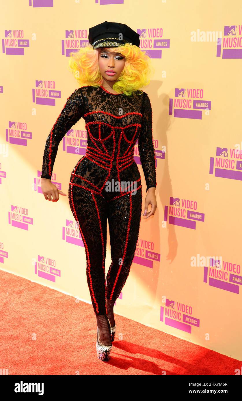 Nicki Minaj arriving at the 2012 MTV Video Music Awards at Staples ...