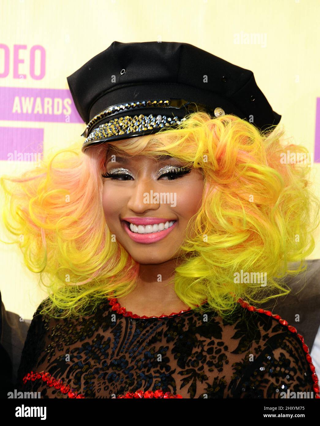 Nicki Minaj arriving at the 2012 MTV Video Music Awards at Staples ...