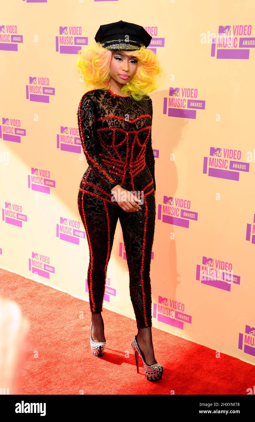 Nicki Minaj arriving at the 2012 MTV Video Music Awards at Staples ...