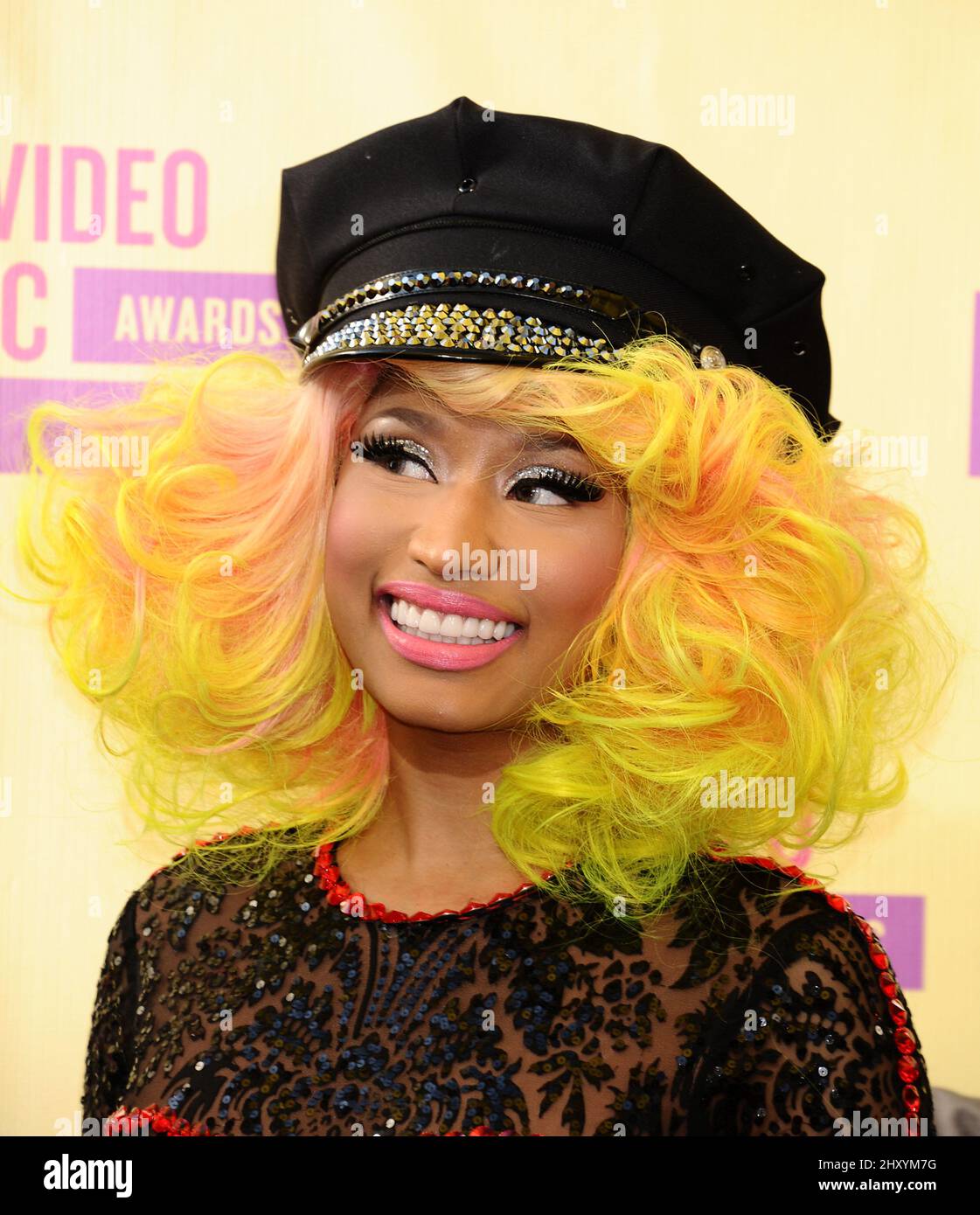 Nicki Minaj arriving at the 2012 MTV Video Music Awards at Staples ...