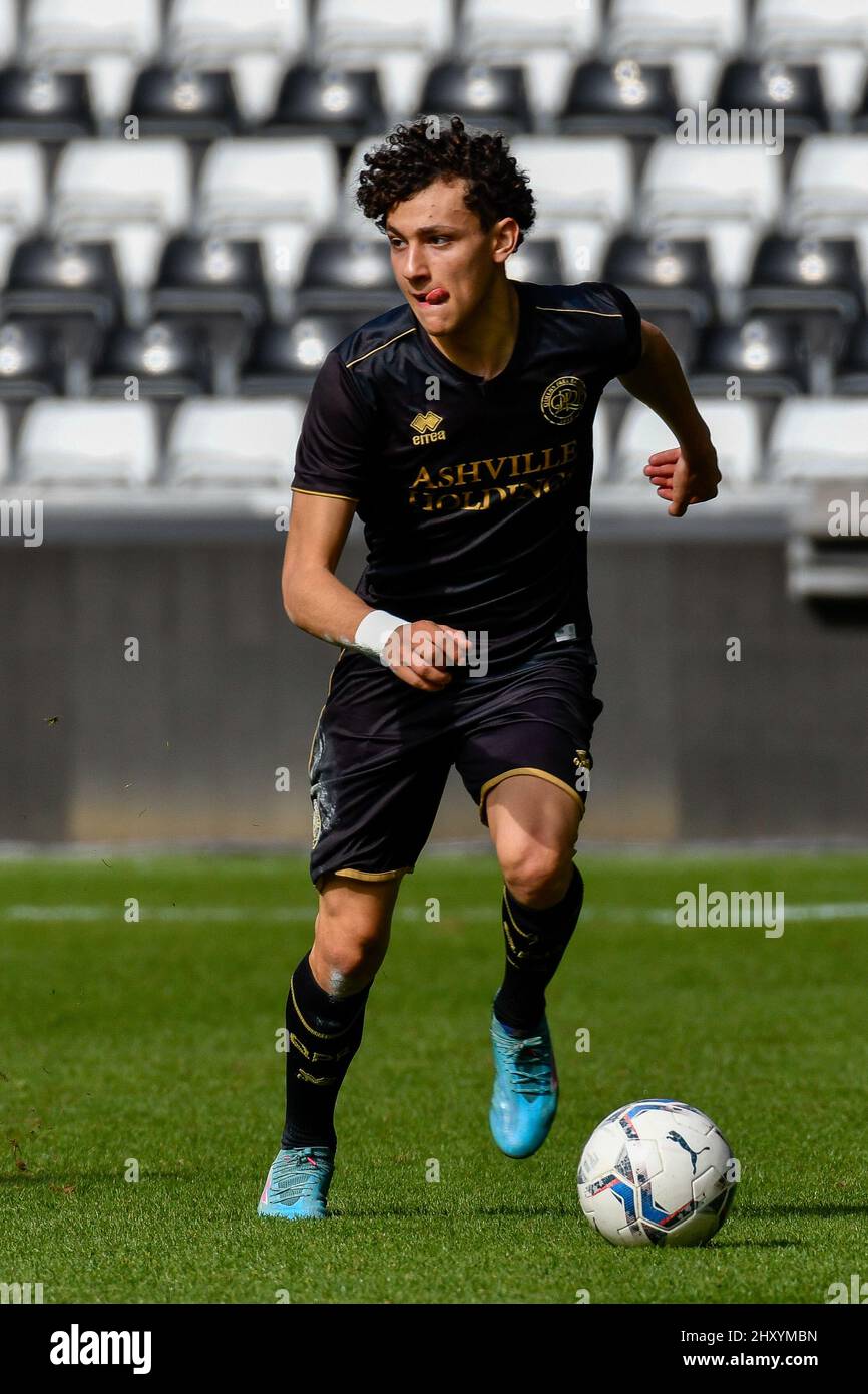 Swansea, Wales. 14 March, 2022. Adam Dougui of Queens Park Rangers ...