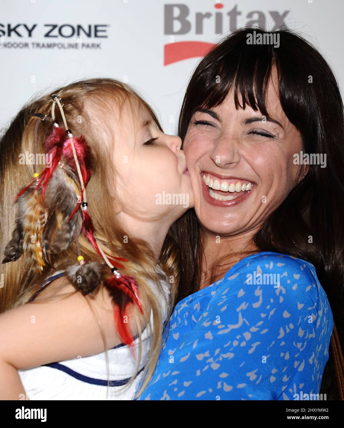 Constance Zimmer and daughter Colette during the Red CARpet event ...
