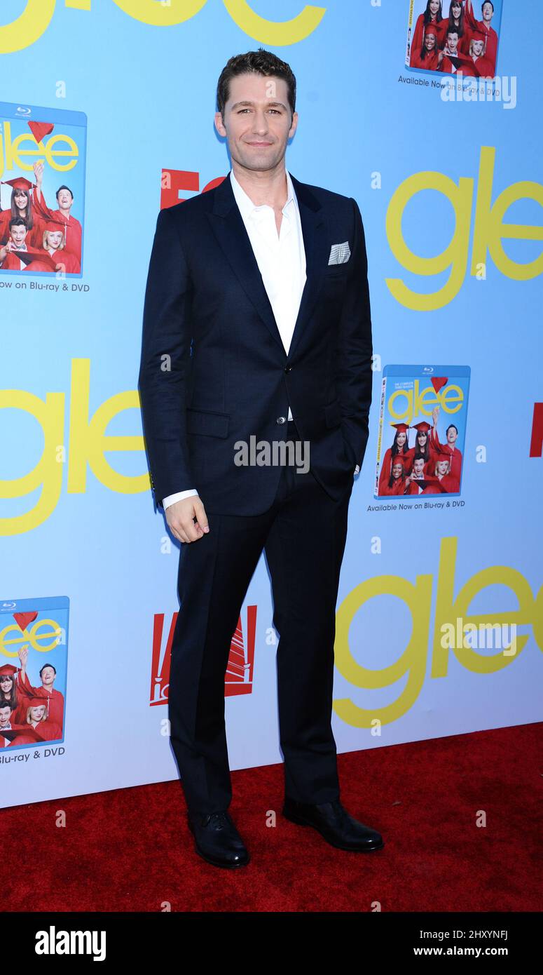 Matthew Morrison attending the "Glee" Season four premiere and ...
