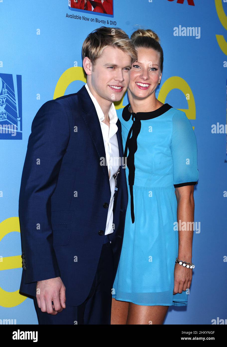 Heather Morris and Chord Overstreet attending the "Glee" Season four ...