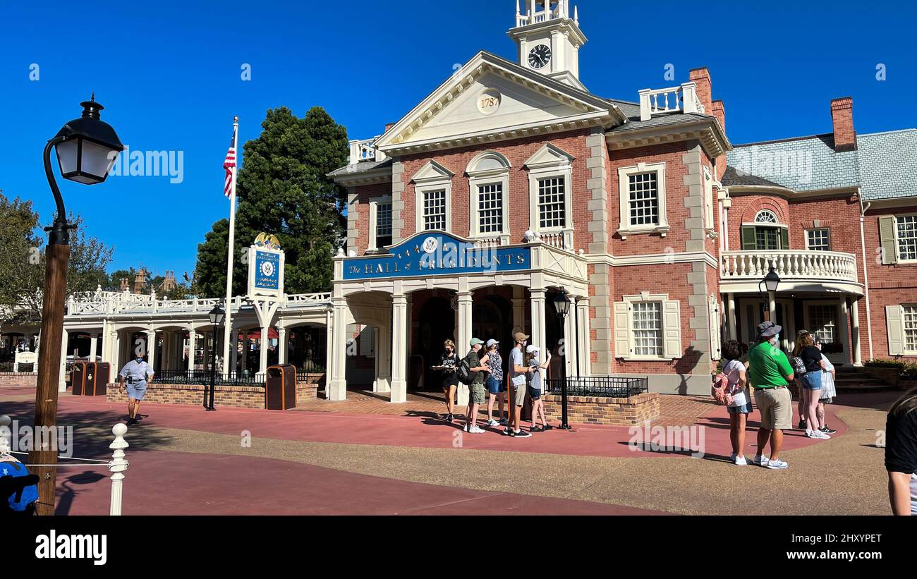 Orlando, FL USA - November 25, 2020: The Hall of Presidents show at ...