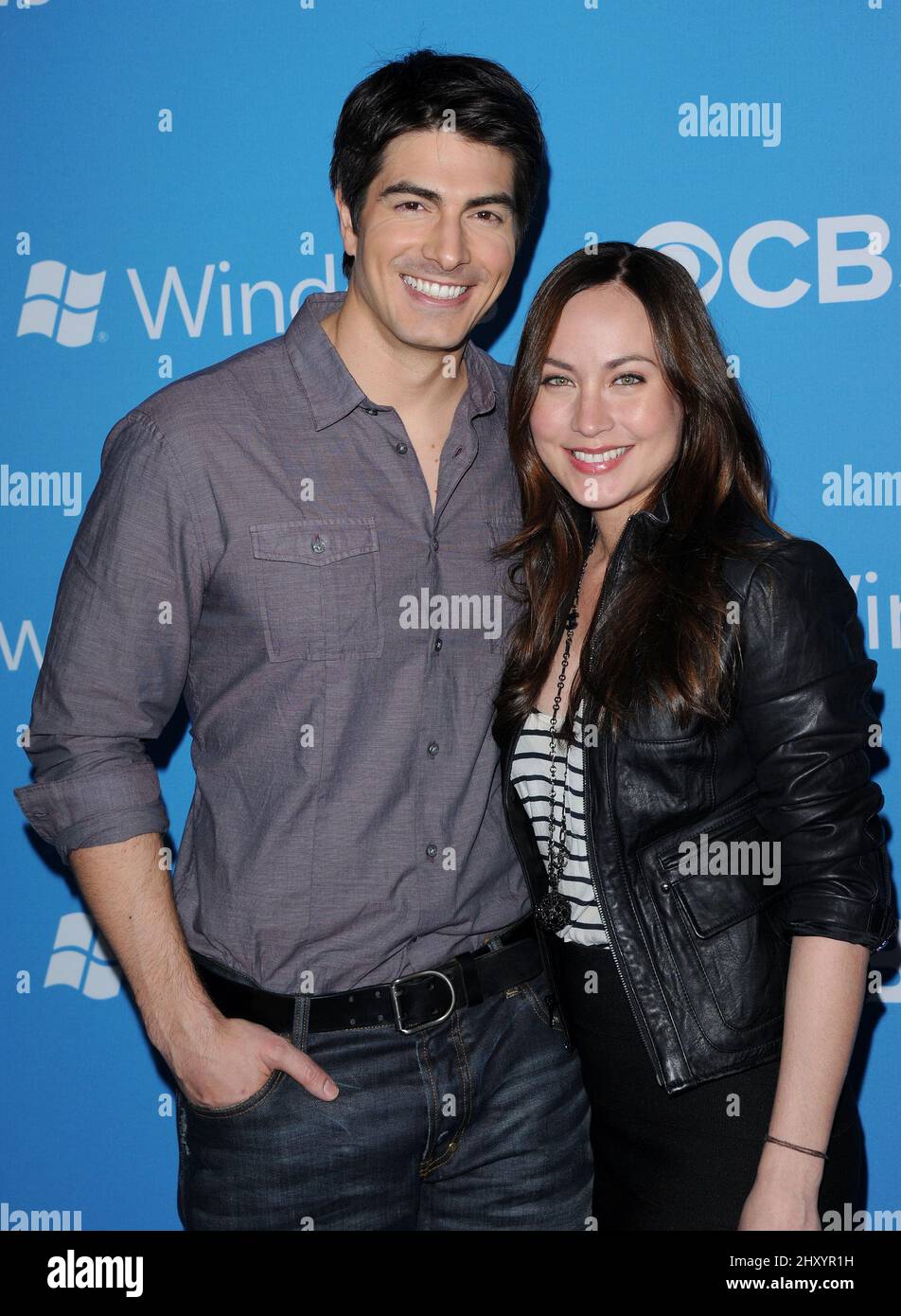 Brandon Routh and Courtney Ford attending the CBS 2012 Fall Premiere ...
