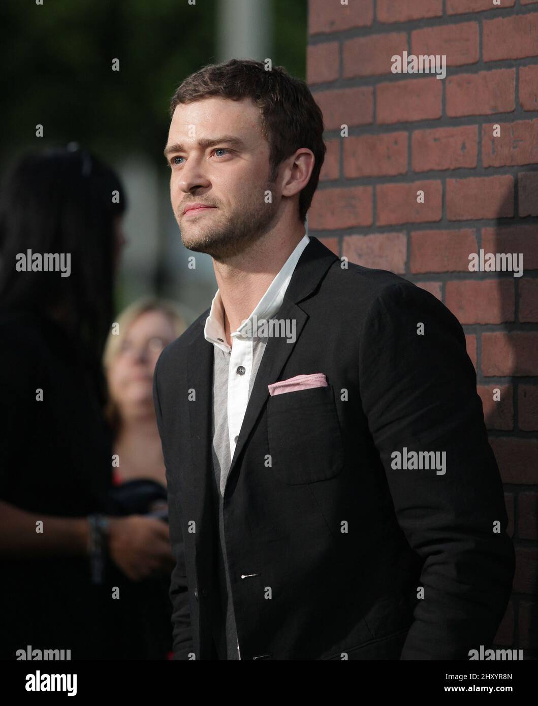 Justin Timberlake attending the premiere of 'Trouble With The Curve' in ...