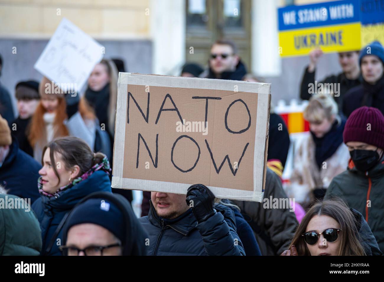 Ukraine nato protest hi-res stock photography and images - Alamy