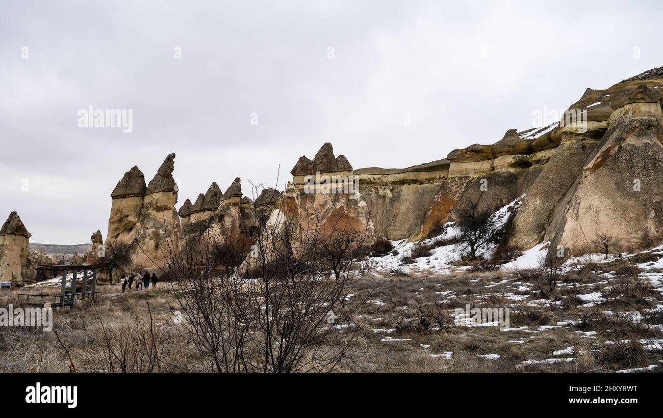 Beautiful shot of Pasabag Monks Valley in Cappadocia, Turkey Stock ...