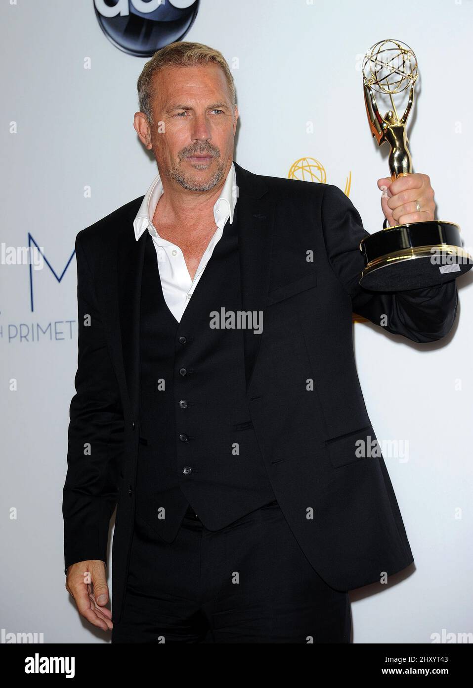 Kevin Costner in the Press Room at the 64th Annual Primetime Emmy ...