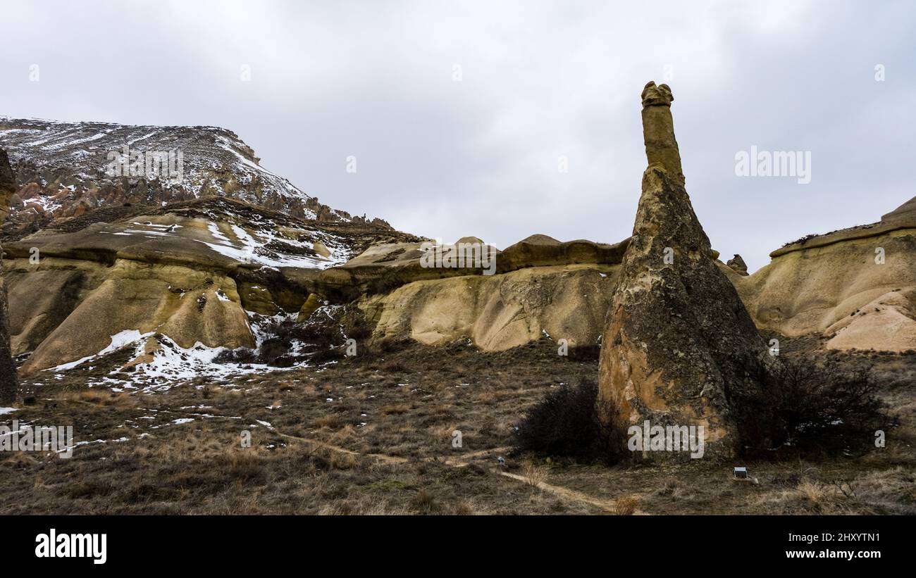Beautiful shot of Pasabag Monks Valley in Cappadocia, Turkey Stock ...