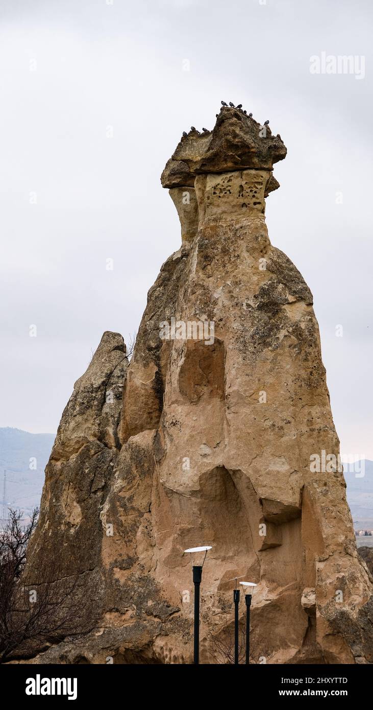 Beautiful shot of a huge stone in Pasabag Monks Valley in Cappadocia ...