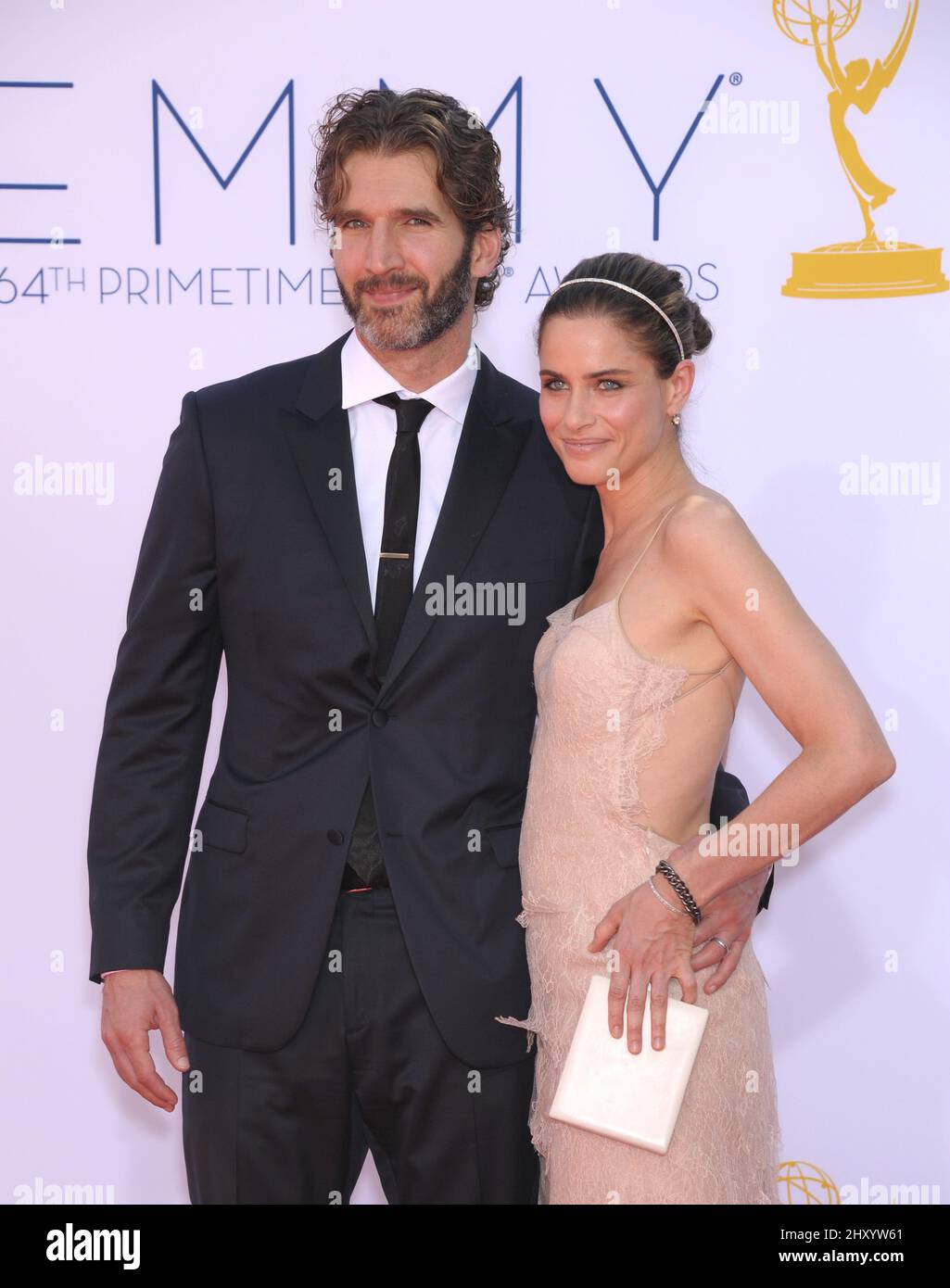 David Benioff, Amanda Peet attends the 64th Primetime Emmy Awards held ...