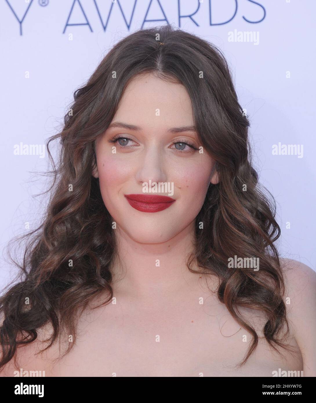 Kat Dennings attends the 64th Primetime Emmy Awards held at the Nokia ...