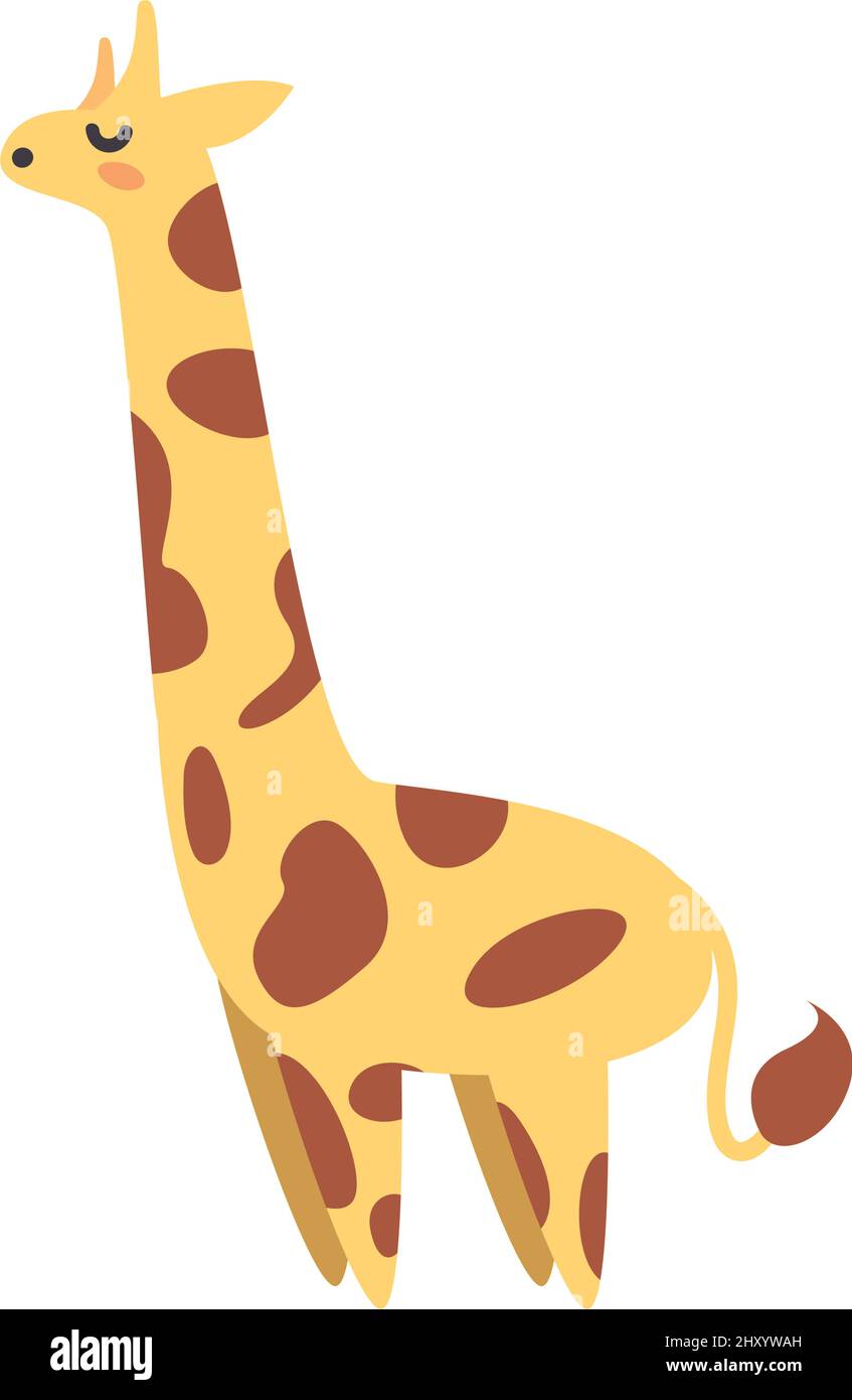 happy giraffe doodle Stock Vector Image & Art - Alamy