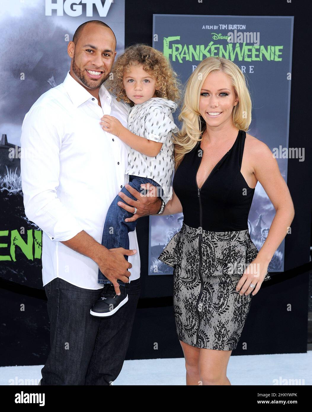 Hank Baskett, Hank Baskett Jr. and Kendra Wilkinson attends the ...