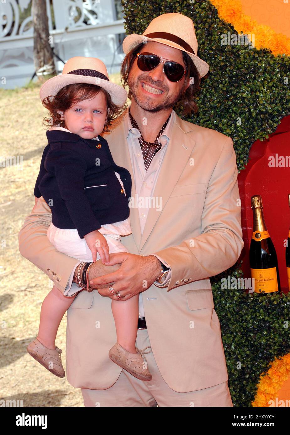 Rodger Berman and his son attending the 2012 Veuve Clicquot Polo ...