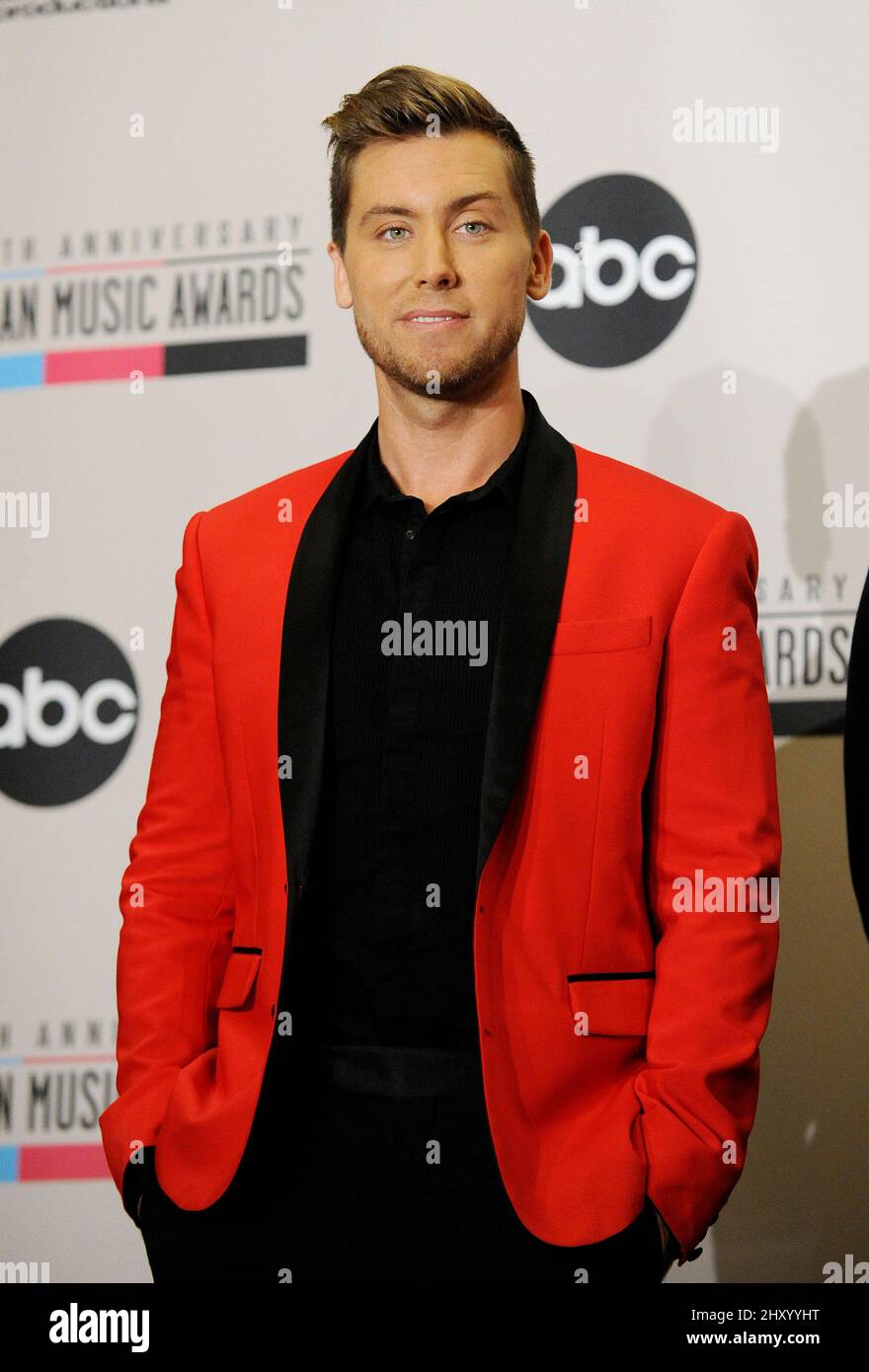 Lance Bass attending the 40th Anniversary American Music Awards ...