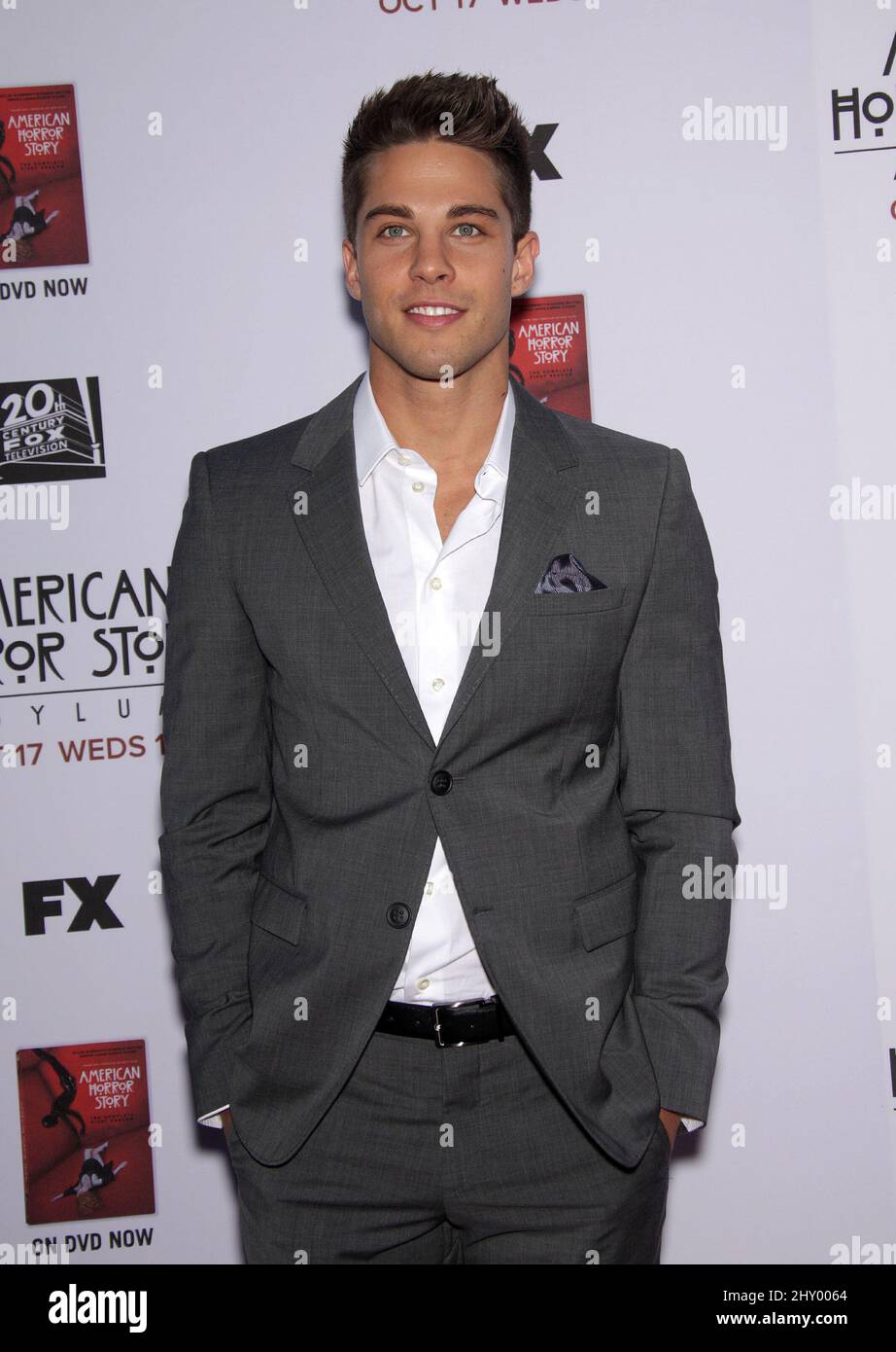 Dean Geyer attending the premiere of "American Horror Story: Asylum" at ...