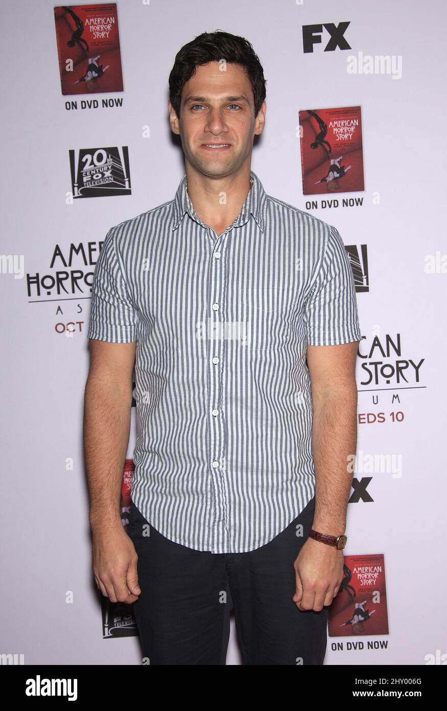 Justin Bartha attending the premiere of "American Horror Story: Asylum ...