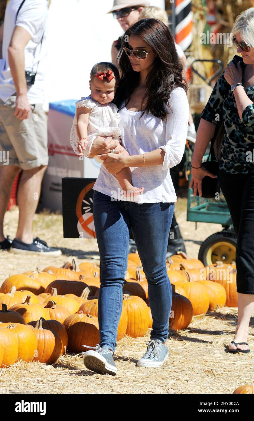 Roselyn Sanchez and her daughter, Sebella Rose , seen at Mr. Bones ...