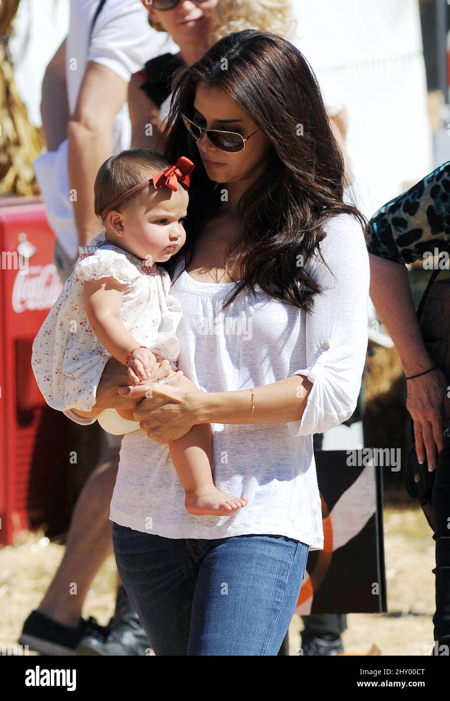 Roselyn Sanchez and her daughter, Sebella Rose , seen at Mr. Bones ...